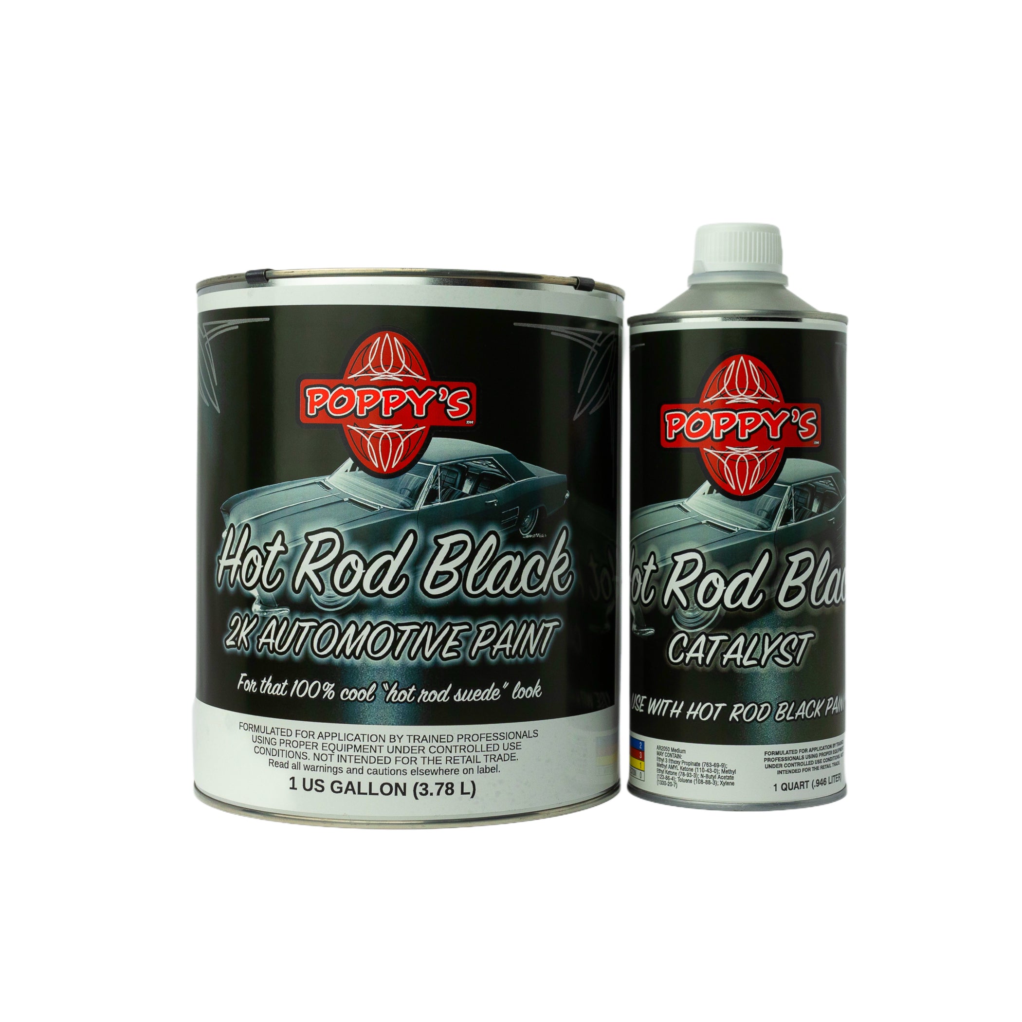 Hot Rod Black - 2K Automotive Paint 5 qt (1.25 gal) — Poppy's Patina
