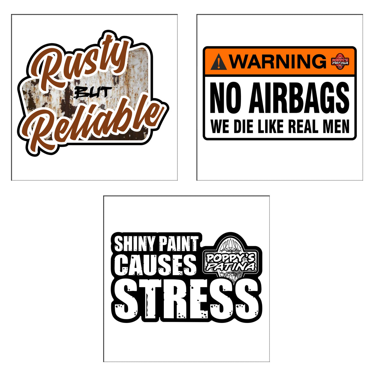 Decal Pack #1 (3 pack) — Poppy's Patina