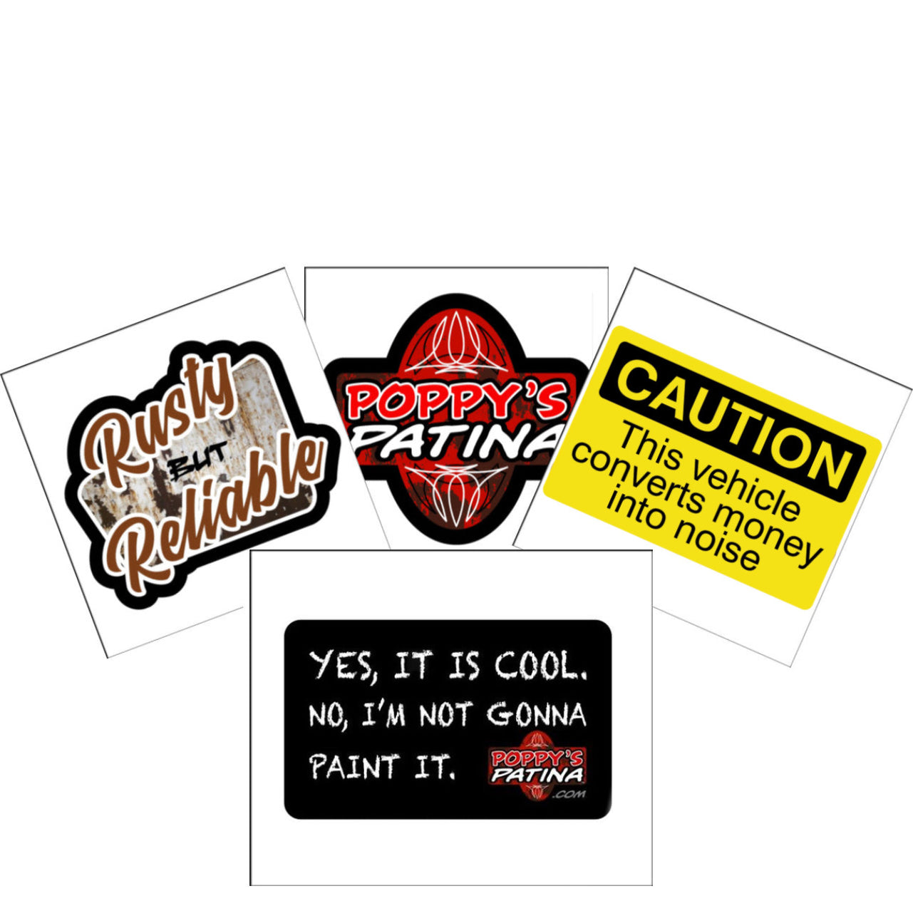 Poppy’s Sticker Kit - Includes 4 stickers — Poppy's Patina