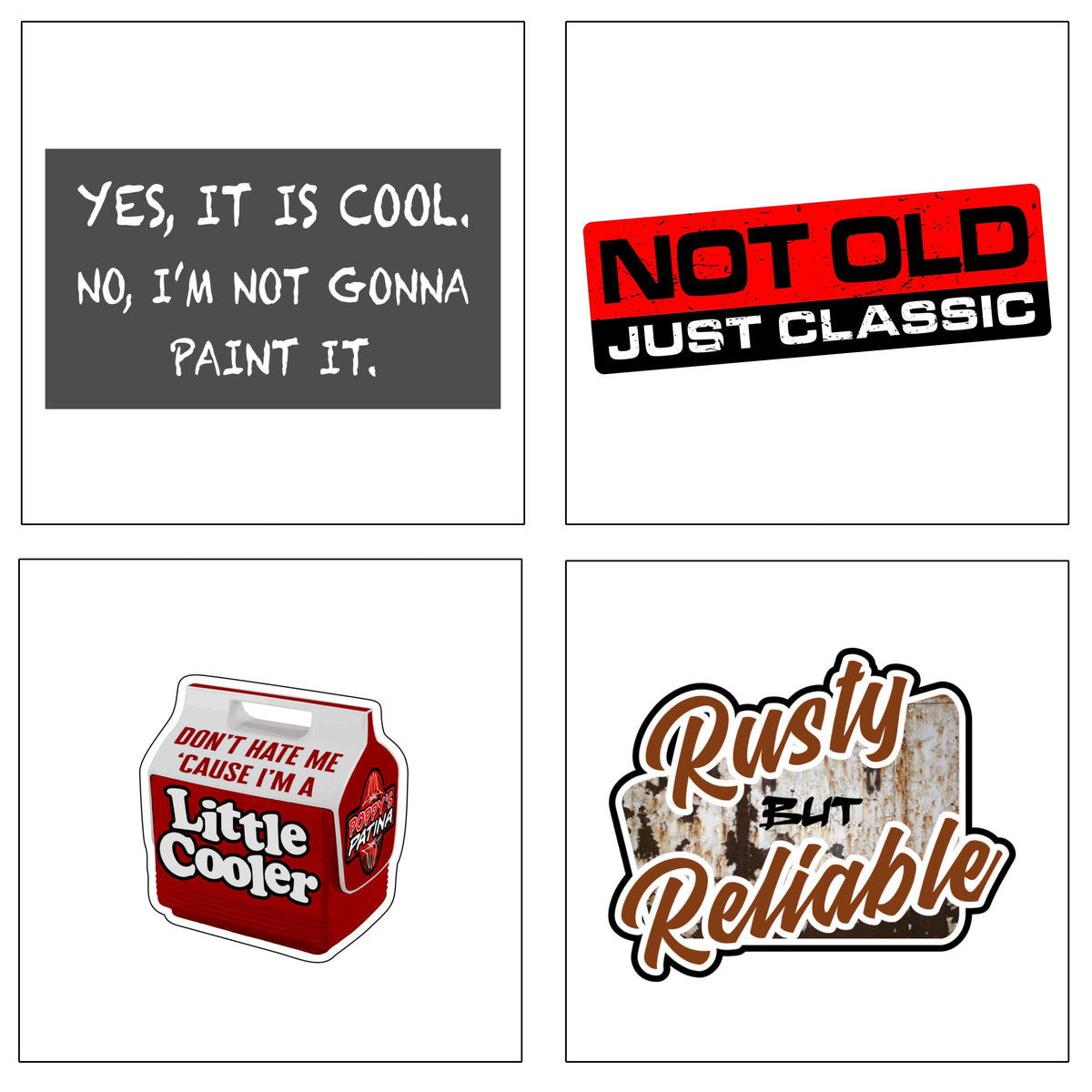 Decal Pack #4 (4 pack) — Poppy's Patina